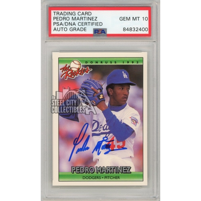Pedro Martinez 1992 Donruss Autograph Rookie Card #69 PSA/DNA 10 ...