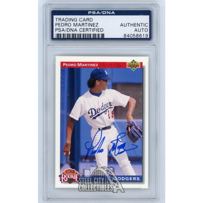 Pedro Martinez 1992 Upper Deck Star Rookie Autograph Card #18 PSA/DNA ...