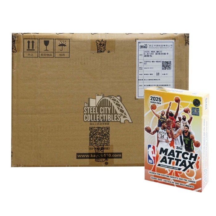 2025-26 Topps Match Attax NBA Basketball Super Pack Edition 36-Box Case ...