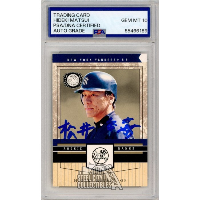 Hideki Matsui 2003 Fleer Kanji Autograph Card #94 /1500 PSA/DNA 10 ...