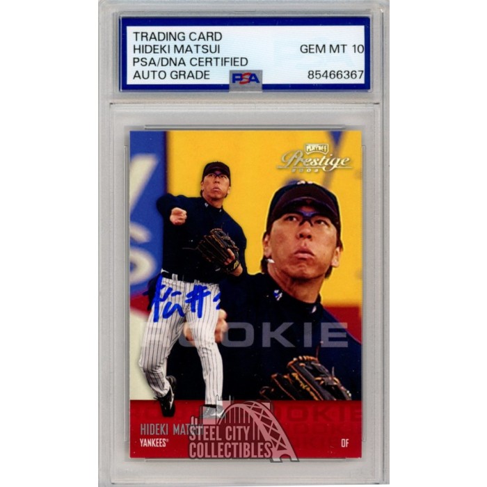 Hideki Matsui 2003 Playoff Prestige Kanji Autograph Rookie Card #197 ...