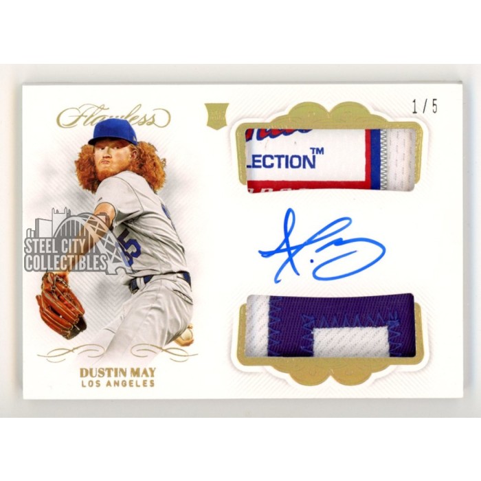 Dustin May 2020 Panini Flawless Autograph Rookie Patch Card #DPA-DM 1/5 ...