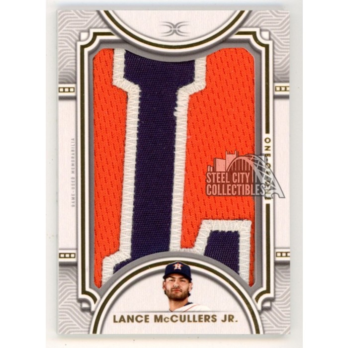 Lance McCullers 2022 Topps Definitive Nameplate Letter Patch Card #DNC ...