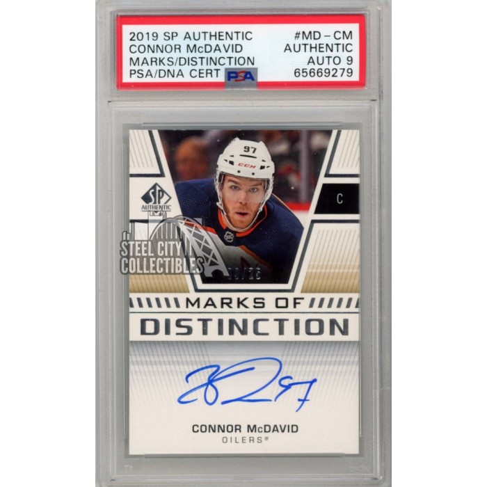 Connor McDavid 2019-20 Upper Deck SP Authentic Marks Of Distinction ...