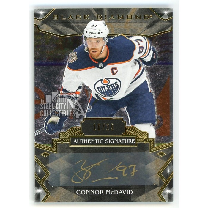 Connor McDavid 2019-20 Upper Deck Black Diamond Autograph Card #BDM-CM ...