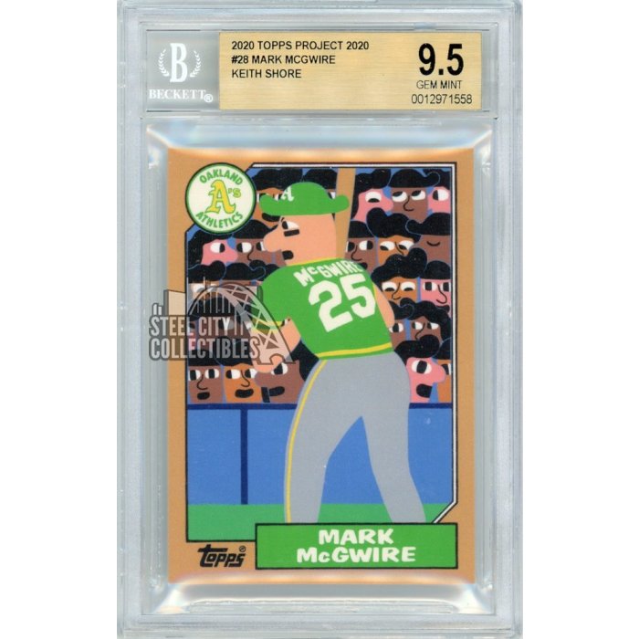 Mark McGwire Topps Project 2020 #28 1987 Topps by Keith Shore BGS 9.5 ...
