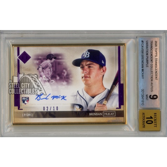 Brendan McKay 2020 Topps Transcendent Purple Autograph Rookie Card 02/ ...