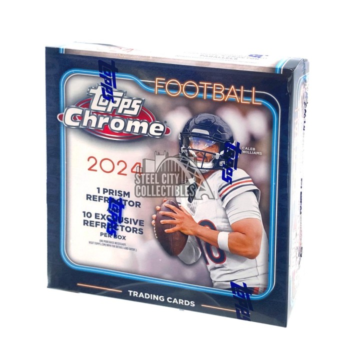 2024 Topps Chrome Football Mega Box | Steel City Collectibles