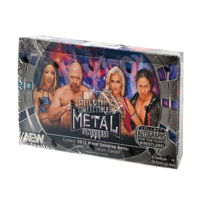 2025 Upper Deck Skybox Metal Universe AEW Wrestling Hobby Box | Steel ...