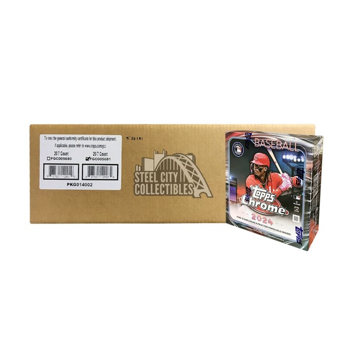 2024 Topps Chrome Baseball Monster 20-Box Case | Steel City Collectibles