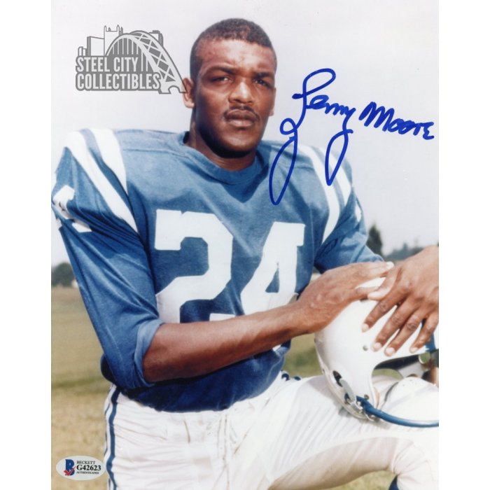 Lenny Moore Autographed Baltimore Colts 8x10 Photo - BAS COA | Steel ...