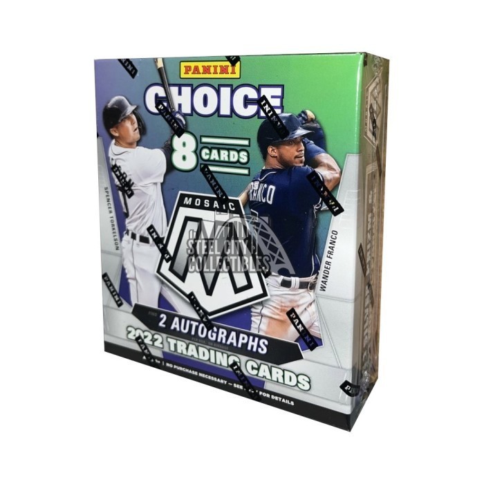 2022 Panini Mosaic Choice Baseball 5 Box Random Division Group Break #1 ...