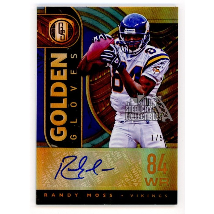 Randy Moss 2021 Panini Gold Standard Golden Gloves Autograph Card #GGL ...