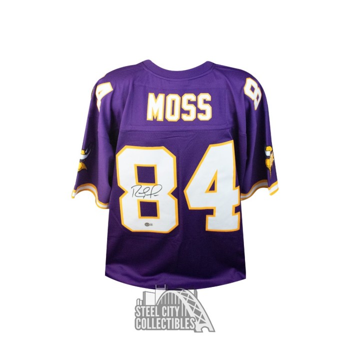 Randy Moss Autographed Minnesota Vikings Mitchell & Ness Football ...