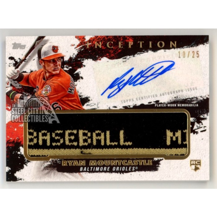 Ryan Mountcastle 2021 Topps Inception Autograph Rookie Patch Card #AGSR ...