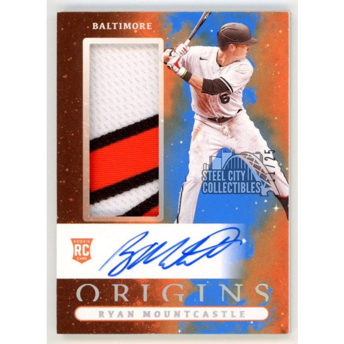 Ryan Mountcastle 2021 Origins Autograph Rookie Patch Card 11/25 | Steel ...