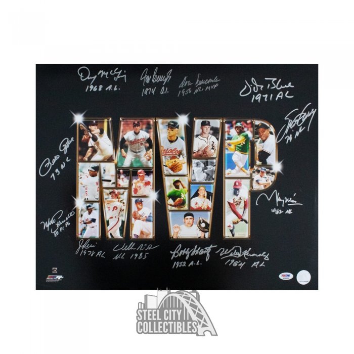 Baseball Most Valuable Players Autographed 16x20 Photo - PSA/DNA LOA ...