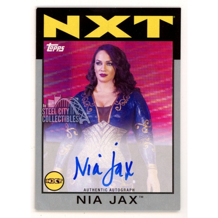 Nia Jax 2016 Topps NXT Wrestling Silver Autograph Card 07/50 | Steel ...