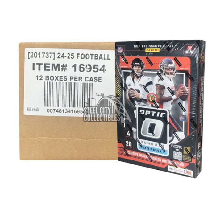 2024 Panini Donruss Optic Football Hobby International 12-Box Case ...