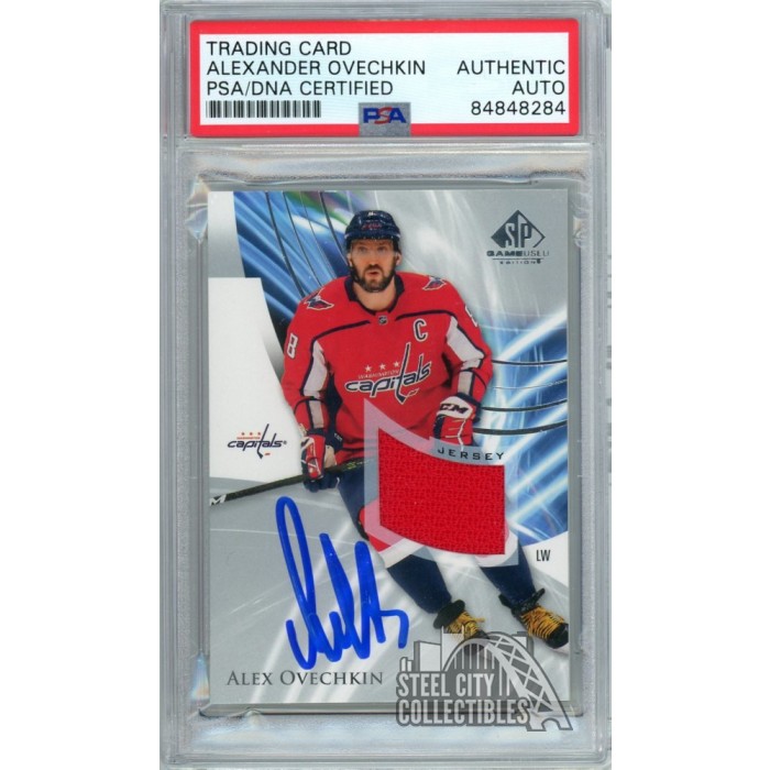 Alexander Ovechkin 2020-21 Upper Deck SP Game Used Autograph Jersey ...