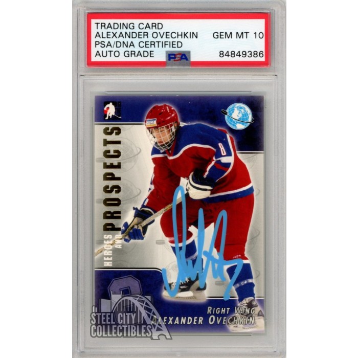 Alexander Ovechkin 2004-05 ITG Heroes & Prospects Autograph RC Card ...