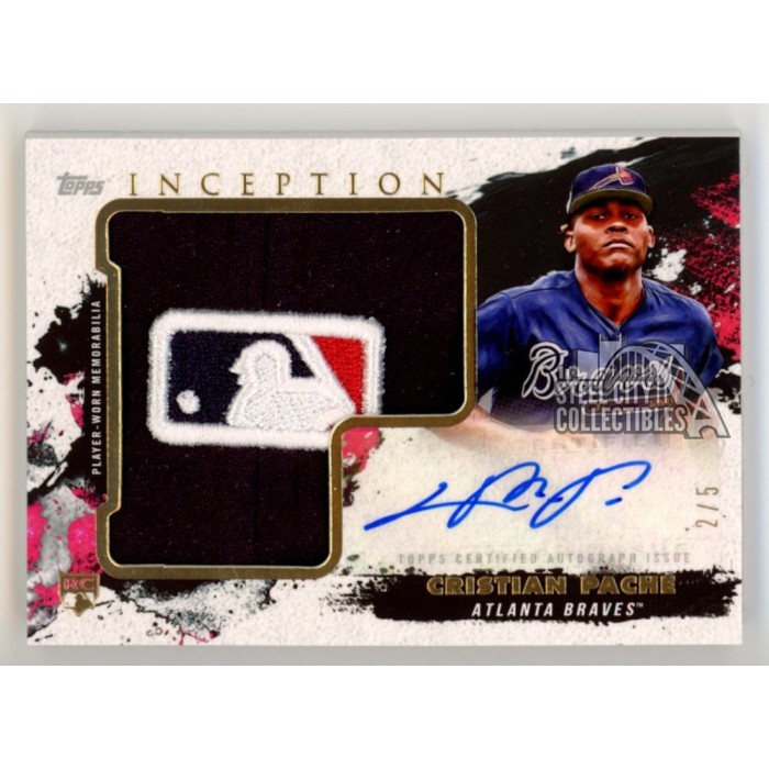 Cristian Pache 2021 Topps Inception Autograph MLB Logo Patch Rookie ...