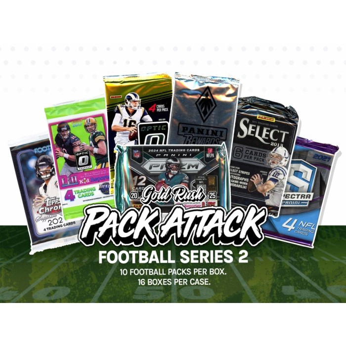 2025 Gold Rush Pack Attack Football Series 2 Box | Steel City Collectibles
