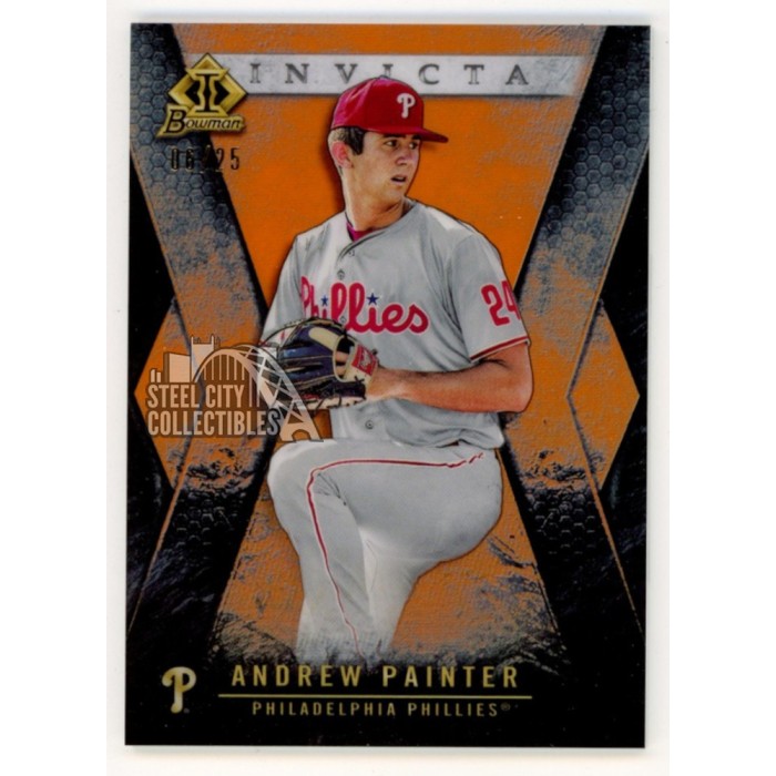 Andrew Painter 2021 Bowman Invicta Orange Refractor Card #BI-16 06/25 ...