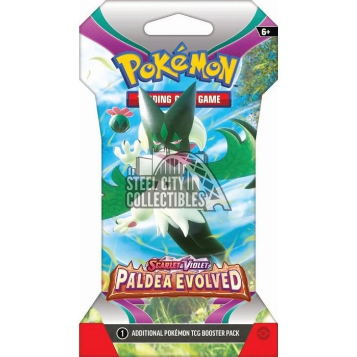 Pokemon Scarlet & Violet Paldea Evolved Sleeved Booster Pack | Steel ...