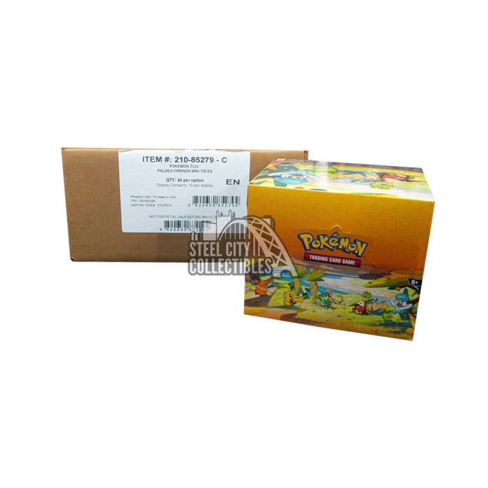 Pokemon Paldea Friends Mini Tin 4-Display Box Case | Steel City ...