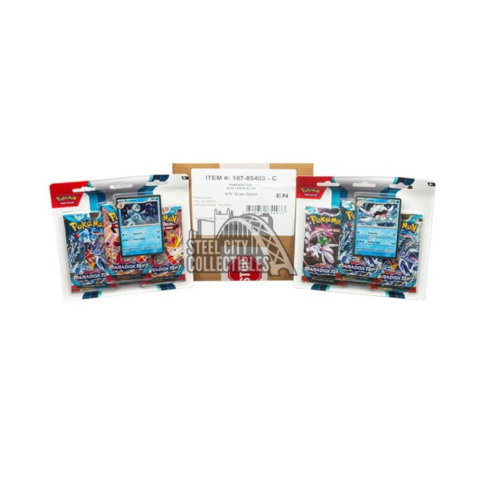 Pokemon Scarlet & Violet Paradox Rift 3-Pack Blister Case | Steel City ...