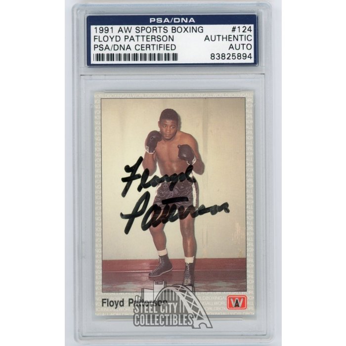 Floyd Patterson 1991 AW Sports Boxing Autograph Auto Card #124 - PSA ...
