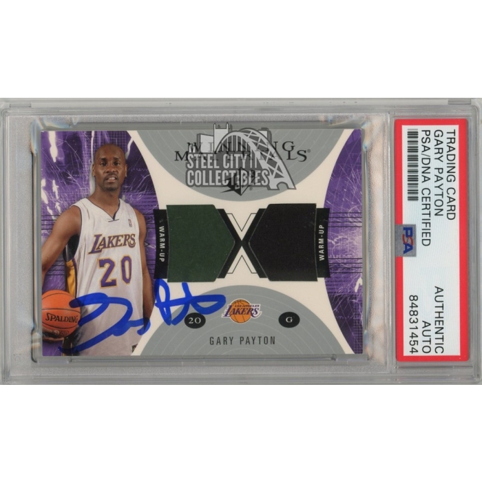 Gary Payton 2003-04 Upper Deck SPX Autograph Jersey Card #WM8 PSA/DNA ...