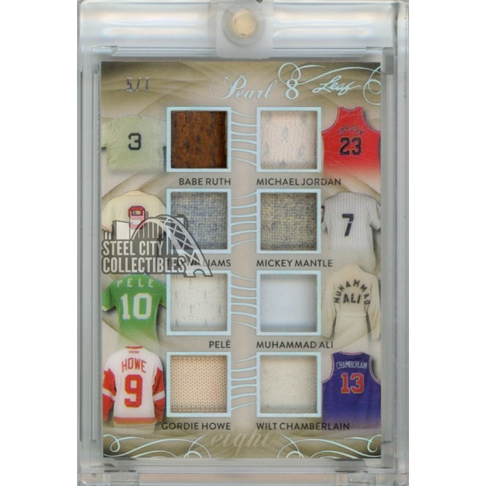 Ruth/Jordan/Williams/Mantle/Pele/Ali/Howe/Chamberlain 2017 Leaf Pearl 8 ...