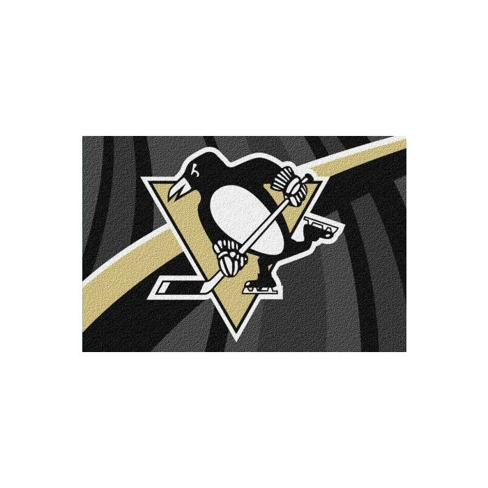 Pittsburgh Penguins 39"x59" Non-Skid Tufted Large Floor Rug | Steel ...