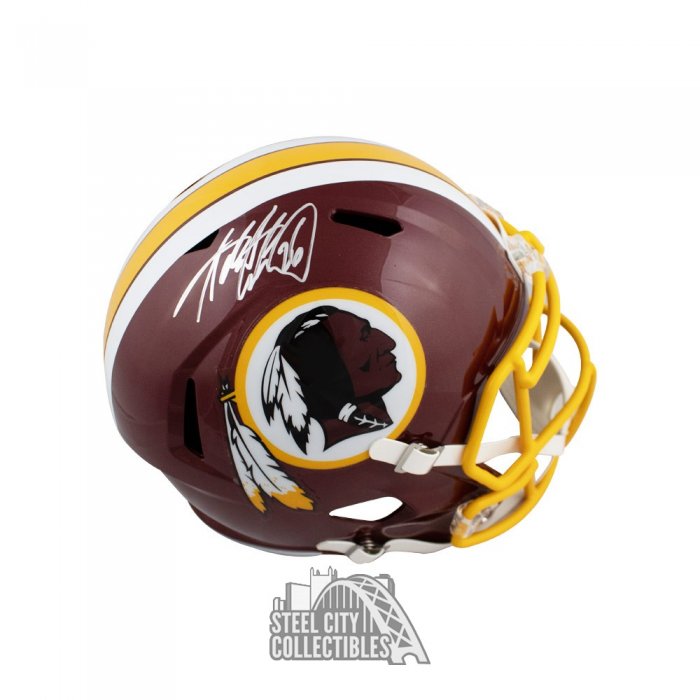 Adrian Peterson Autographed Redskins Speed Full-Size Football Helmet ...