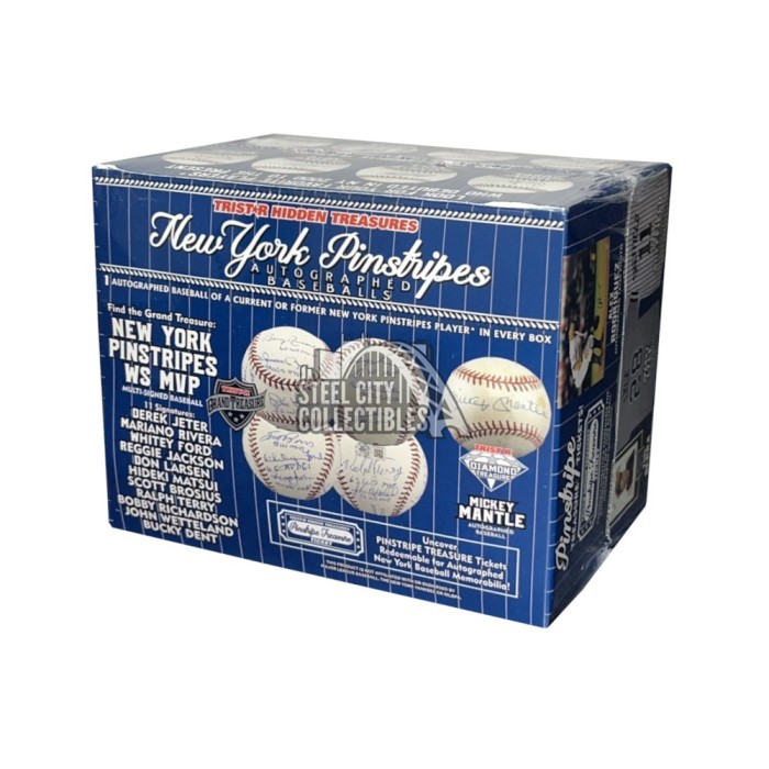 2024 Tristar Hidden Treasures New York Pinstripes Autographed Baseballs ...