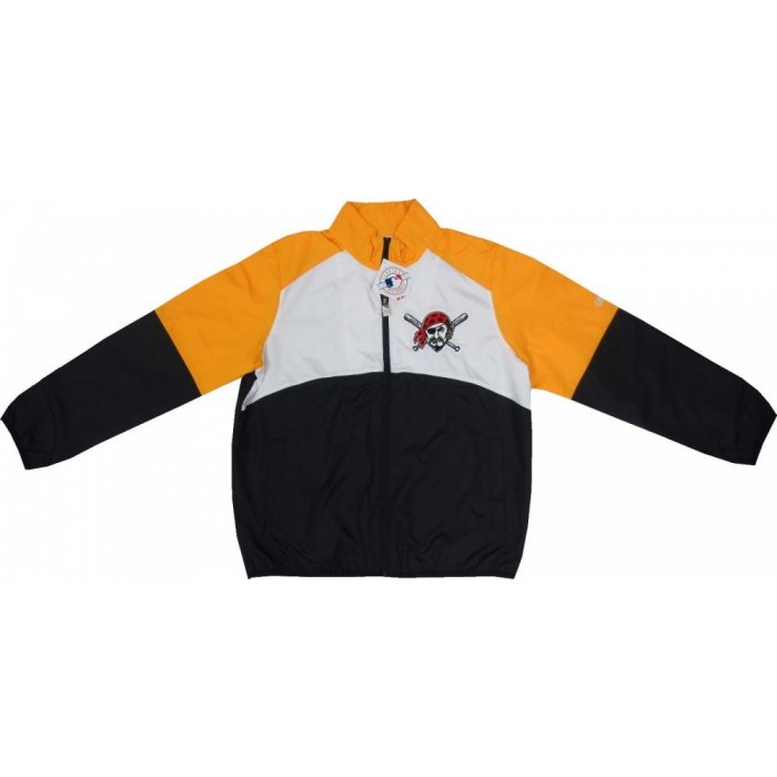 Pittsburgh Pirates Majestic MLB Full-Zip Windbreaker Jacket | Steel ...