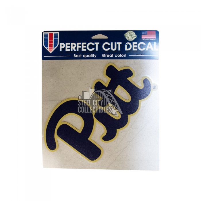 Pitt Script Perfect Cut Decal 8x8 | Steel City Collectibles