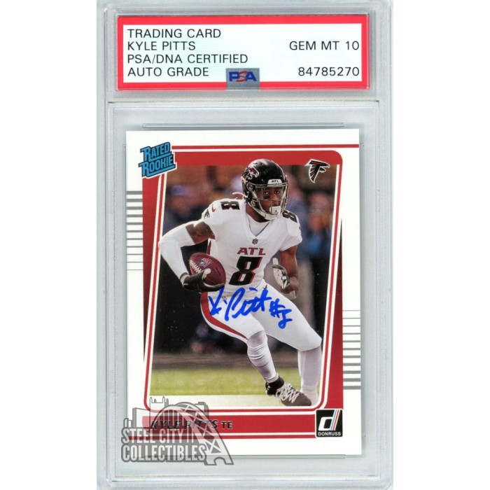 Kyle Pitts 2021 Panini Donruss Autograph Rookie Card #260 PSA/DNA 10 ...