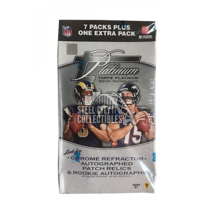 2010 Topps Platinum Football 8 Pack Blaster Box | Steel City Collectibles