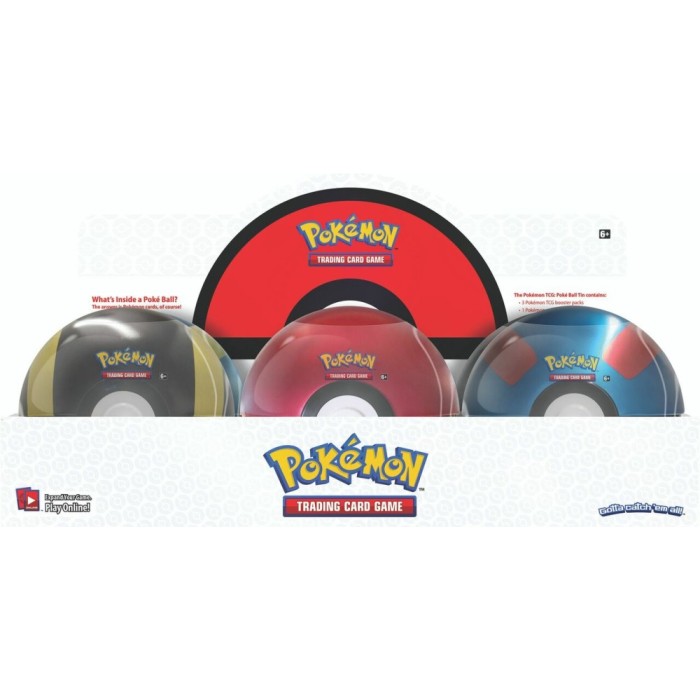 Pokemon Poke Ball Tin Winter 2021 6-Poke Ball Display | Steel City ...
