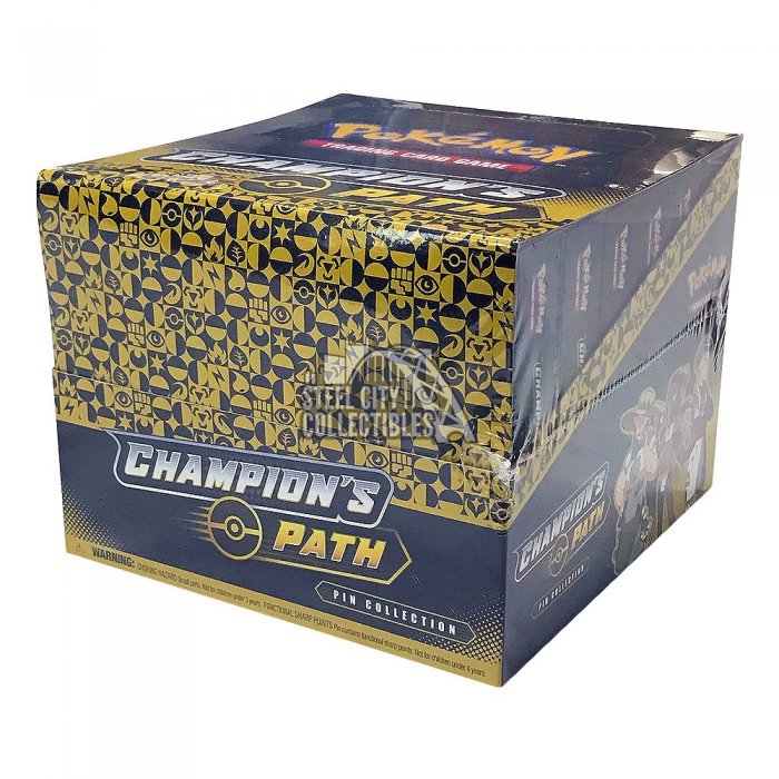 Pokemon Champion's Path Pin Collection Display Box (Turffield/Hulbury ...
