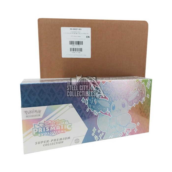 Pokemon Scarlet & Violet Prismatic Evolutions Super Premium Collection ...