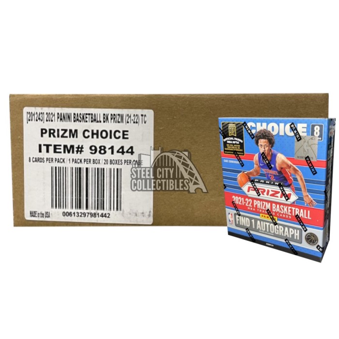 2021-22 Panini Prizm Basketball Choice 20-Box Case | Steel City ...
