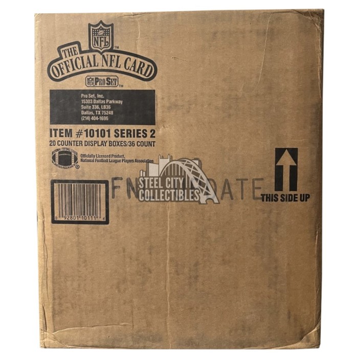 1989 Pro Set Series 2 Football 20-Box Case | Steel City Collectibles