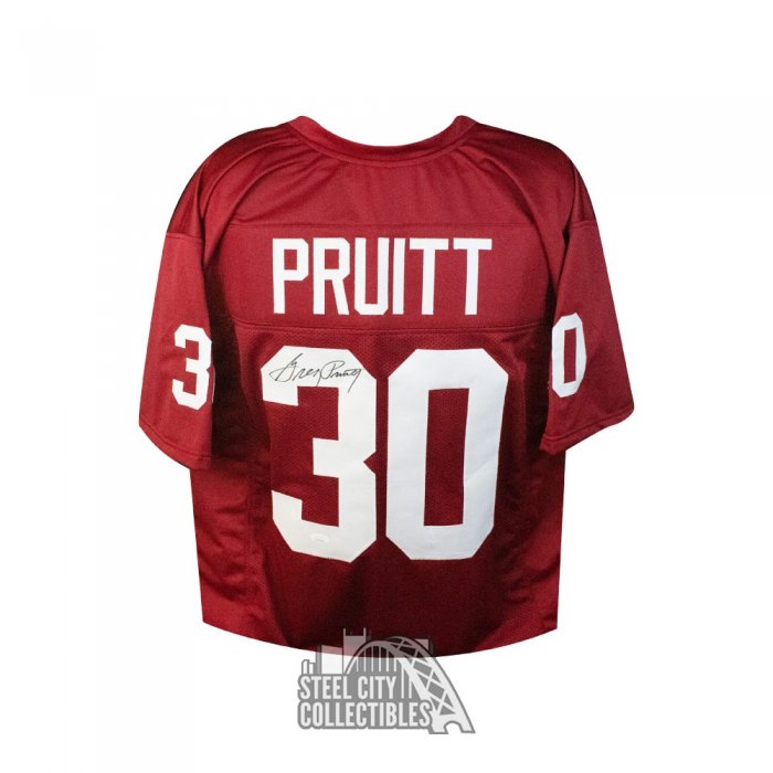 Greg Pruitt Autographed Oklahoma Sooners Custom Football Jersey - JSA ...