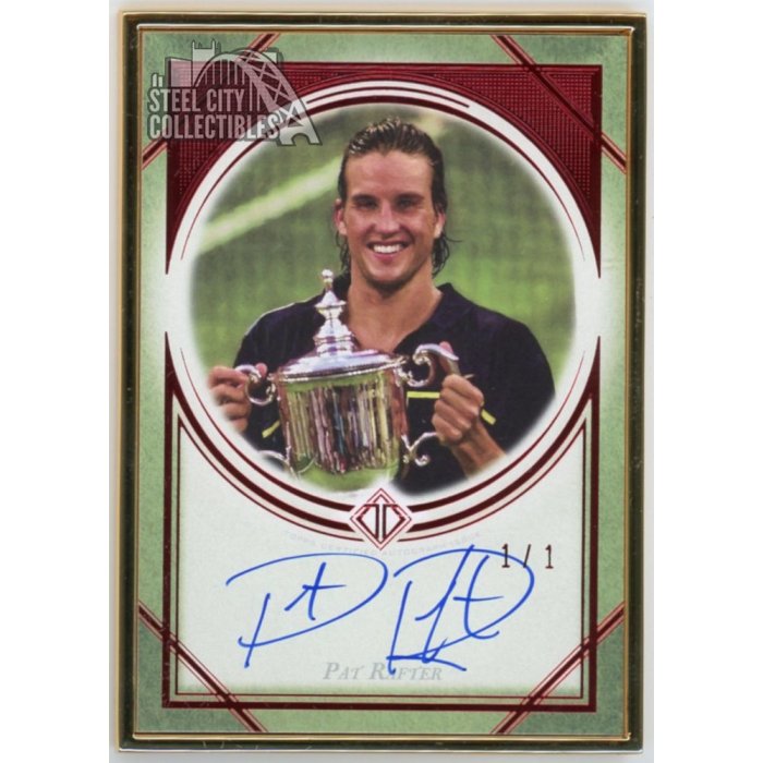 Pat Rafter 2020 Topps Transcendent Tennis Collection Red Autograph 1/1 ...