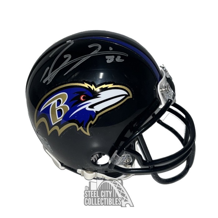 Ray Lewis Autographed Baltimore Ravens Mini Football Helmet - BAS COA ...