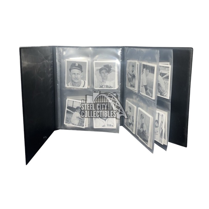 1948 Bowman Baseball Card Complete 48-Card Reprint Set With Binders ...